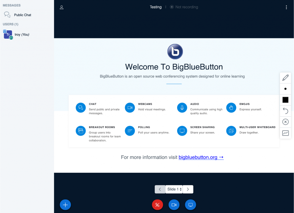 Big Blue Button - TRUBOX